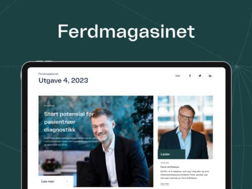 Vi skal skape varige verdier og sette tydelige spor