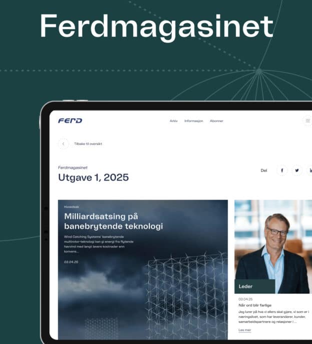 Vi skal skape varige verdier og sette tydelige spor